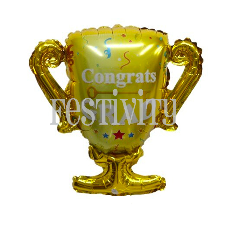 Congrats Grad Trophy Foil Balloon | Festivity